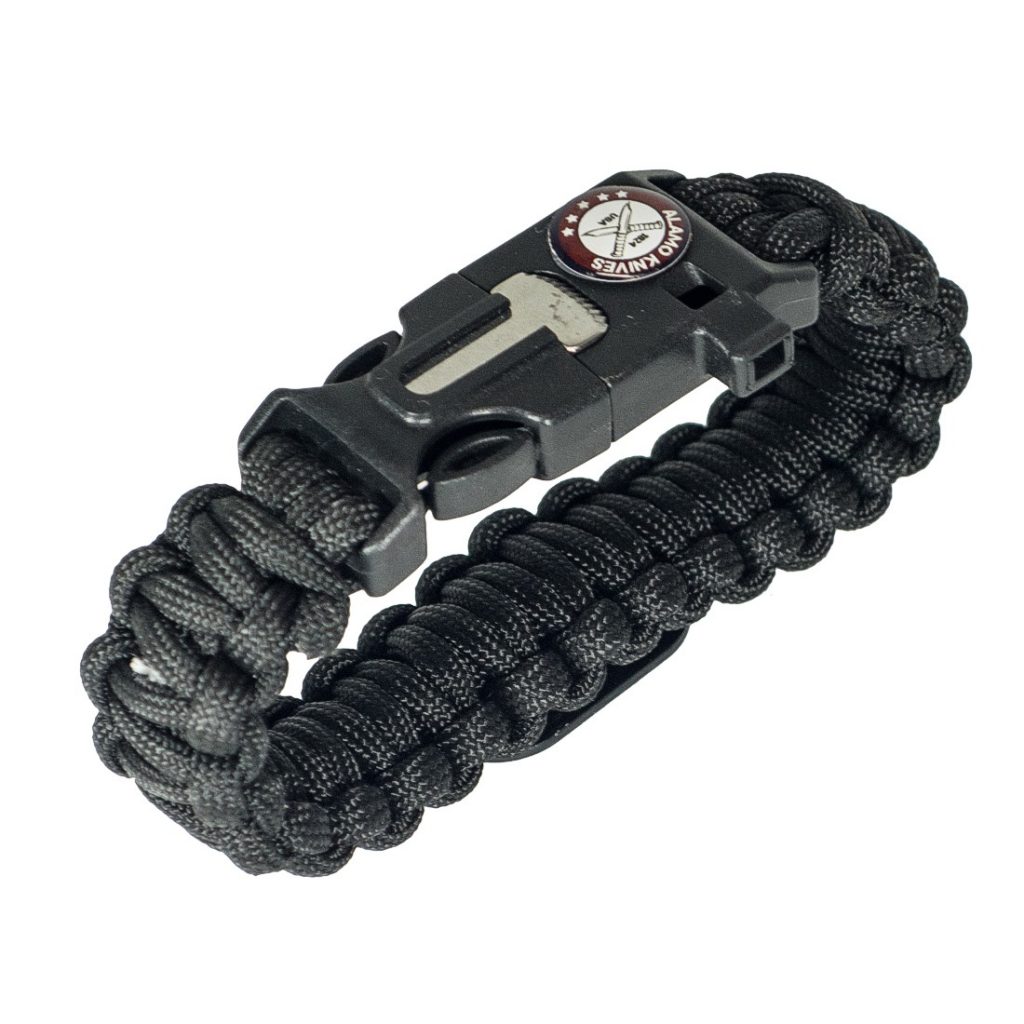 TSS Survival Paracord Bracelet with Firestarter, Whistle and Cutter ...