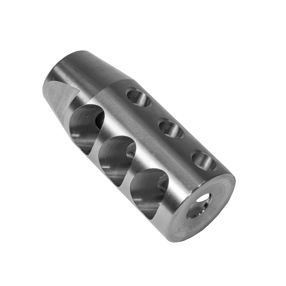5 8 24 Solid Precision Machined Stainless Steel Competition Muzzle