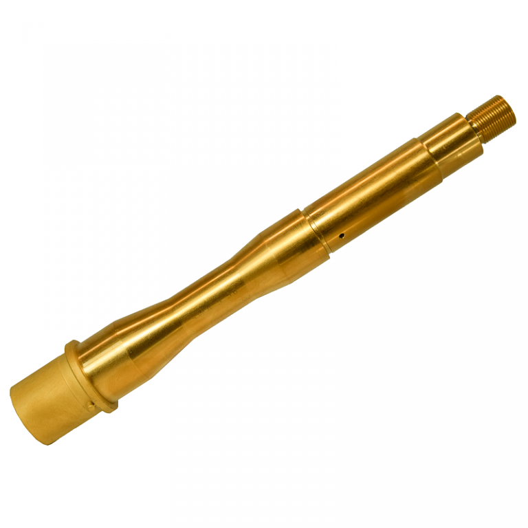 TSS 7.5 ” 5.56 M4 Pistol Length AR-15 Barrel TiN Gold Highly Polished ...